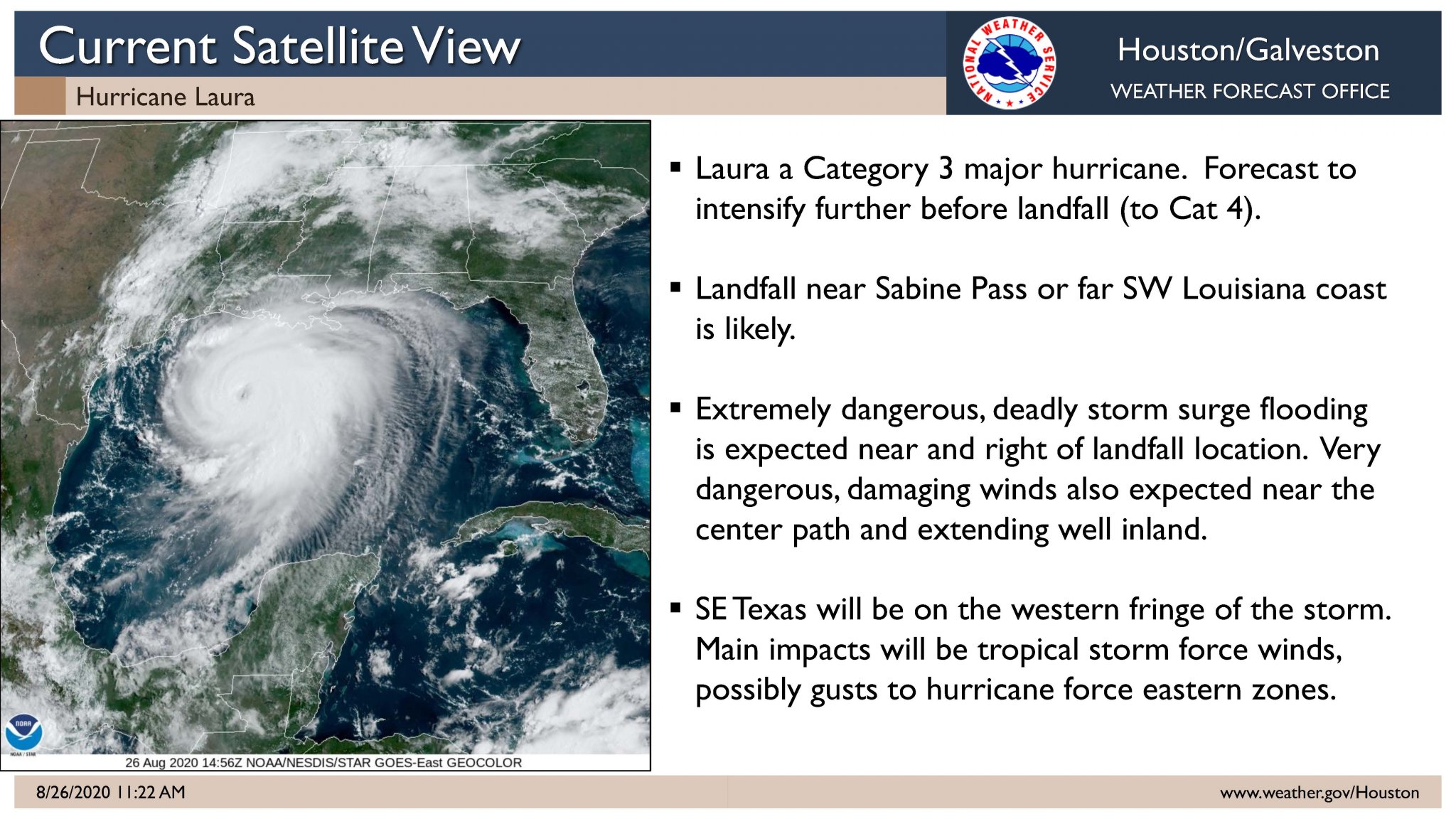 NWS VISUAL LAURA UPDATE – Montgomery County Police Reporter