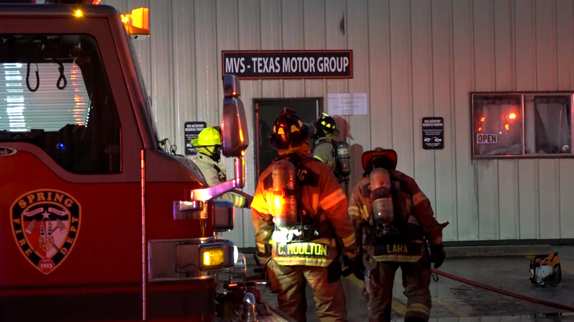 FIREFIGHTERS BRAVE THE FREEZING TRMPERATURES TO BATTLE A SPRING 3-ALARM ...