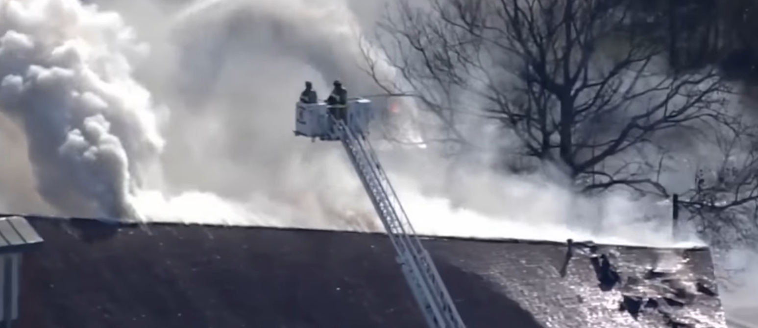 3 ALARM FIRE DESTROYS ABANDONED CHURCH OWNED BY TXDOT | montgomery ...